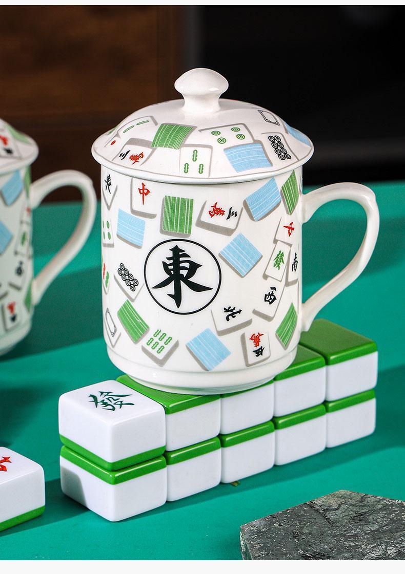 Hotel Chess Room Tea Cup Chinese Mug Conference Office Ceramic Cup ...