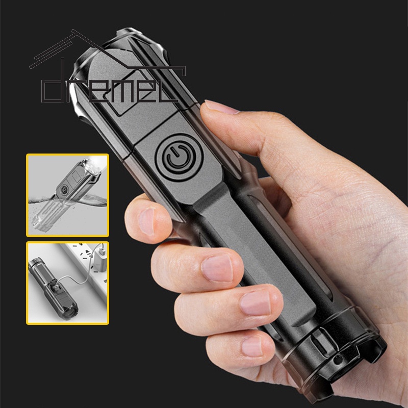 DREMEL Multifunctional LED Super Bright Mini Flashlight USB ...
