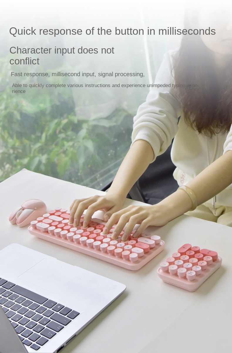 MOFII Ibean Max Wireless 2.4G Keyboard Mouse+Digital number pad Set 3 ...