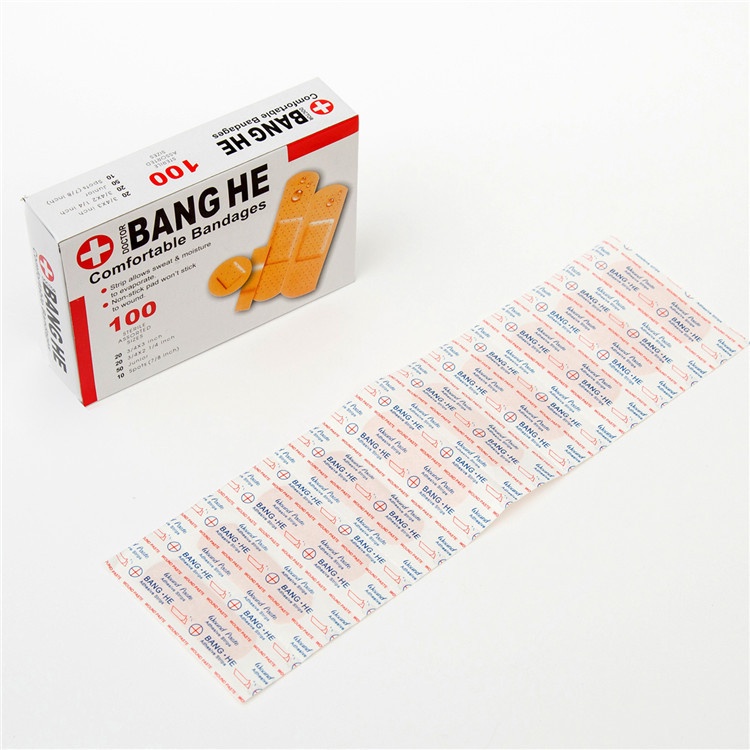 100Pcs/Pack Waterproof Wound Adhesive Paster Medical Anti-Bacteria Band ...