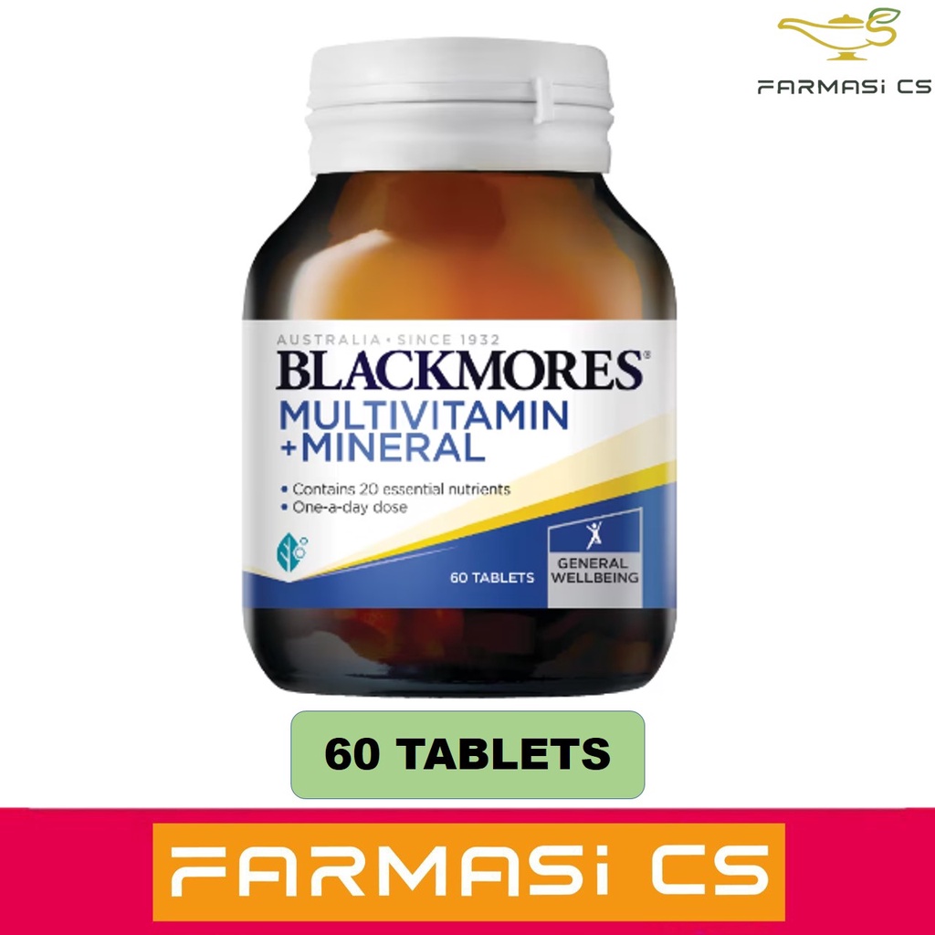 BLACKMORES Multivitamin + Mineral 60 tablets EXP:10/2024 [Multivitamins Minerals Men Women Teen ...