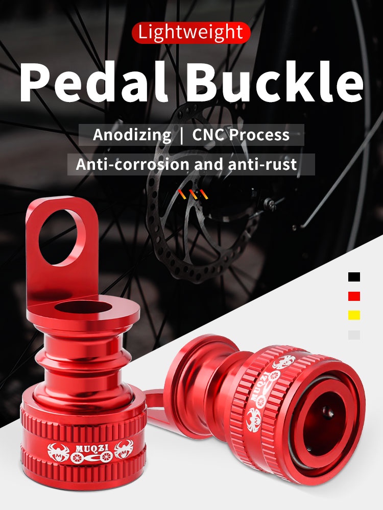 MUQZI 1 Pair Quick Release Pedal Adapter Folding Bike Ultra-Light Pedals Buckle Bicycle Pedal ...