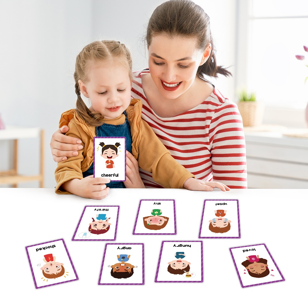 15 Cards My Emotion Feeling Vocabulary Words Cards Learning English ...