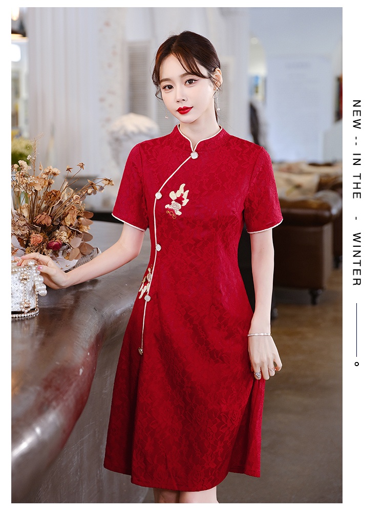 Plus Size Chinese Traditional Retro Improved Cheongsam Summer New Young ...