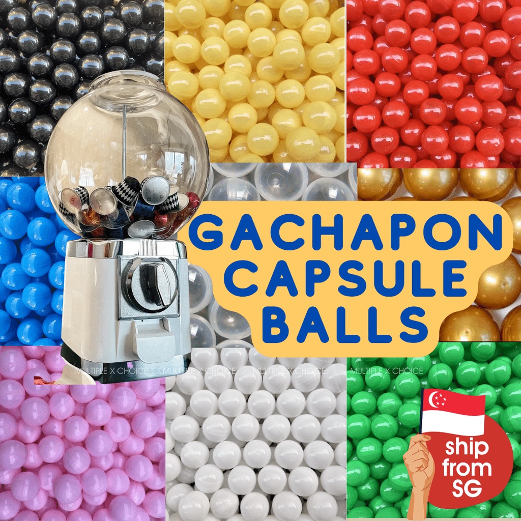 32MM Gachapon Capsule Balls Multicolour | Vending Surprise Toy & Lucky ...