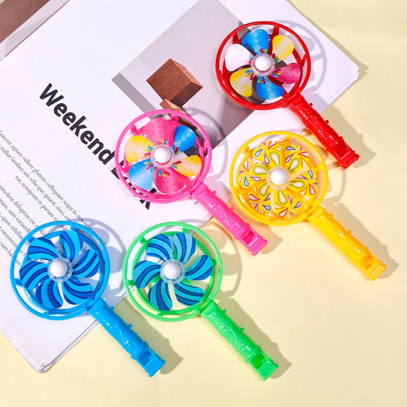Creative Mini Whistle Windmill / Plastic Windmill Toy / Fun Whistle Fan ...