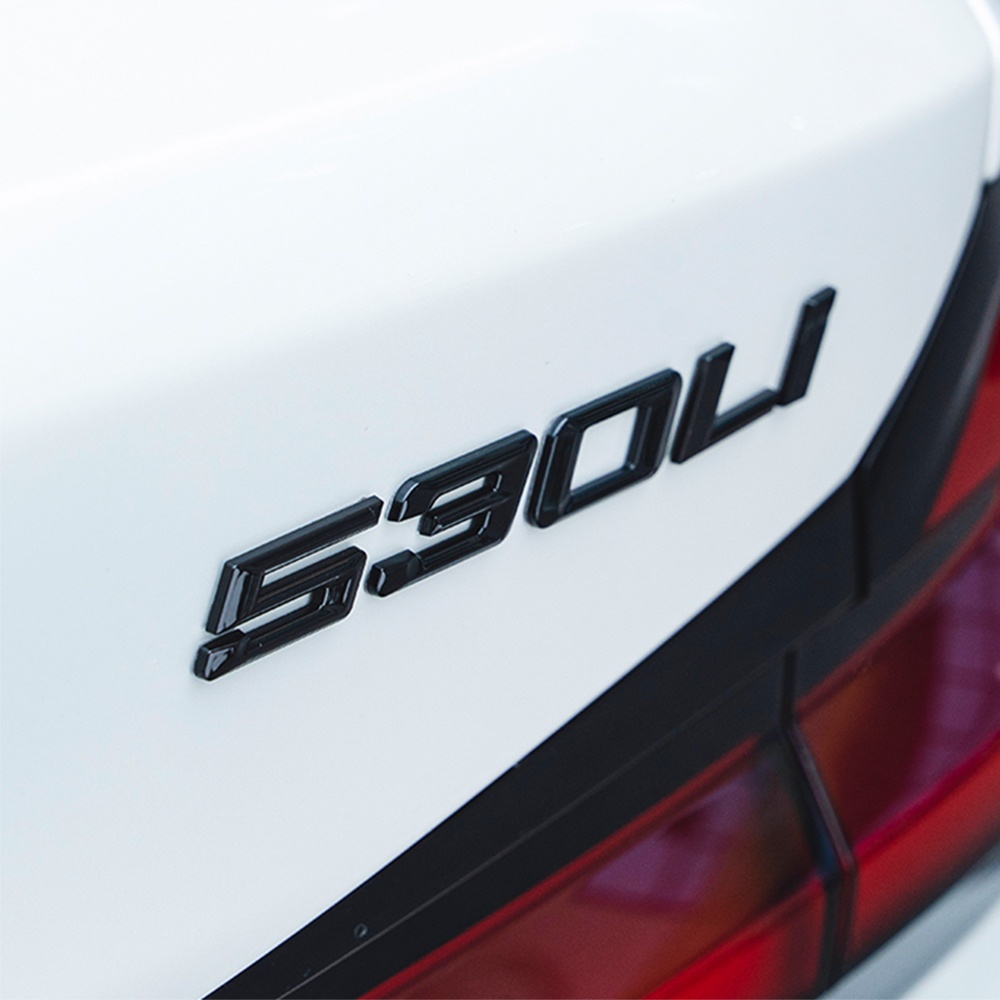 Car Trunk Letters Logo Badge Emblem Decal 3D ABS Sticker For BMW 5 ...