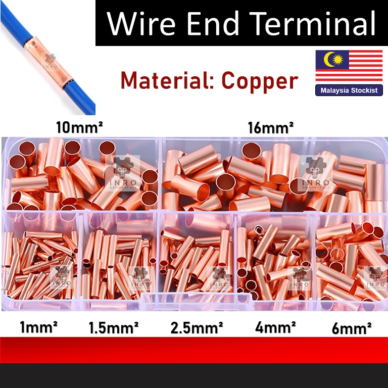 Copper Tube Connection Wire Connector Wire End Terminal Wire Crimp ...
