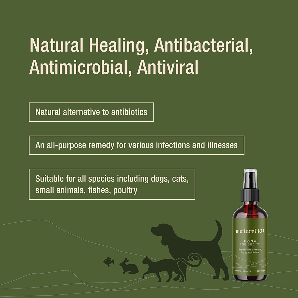 NurturePRO NANO Colloidal Silver Spray Dogs & Cats | Natural ...
