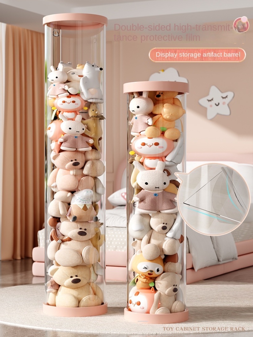 50cm-150cm Doll Storage Bucket Box Enlarged Transparent PVC Muppet ...