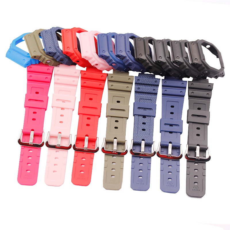 YIFILM Resin Watches Strap for Casio DW5600/DW5025/GW5000 Watch Band ...