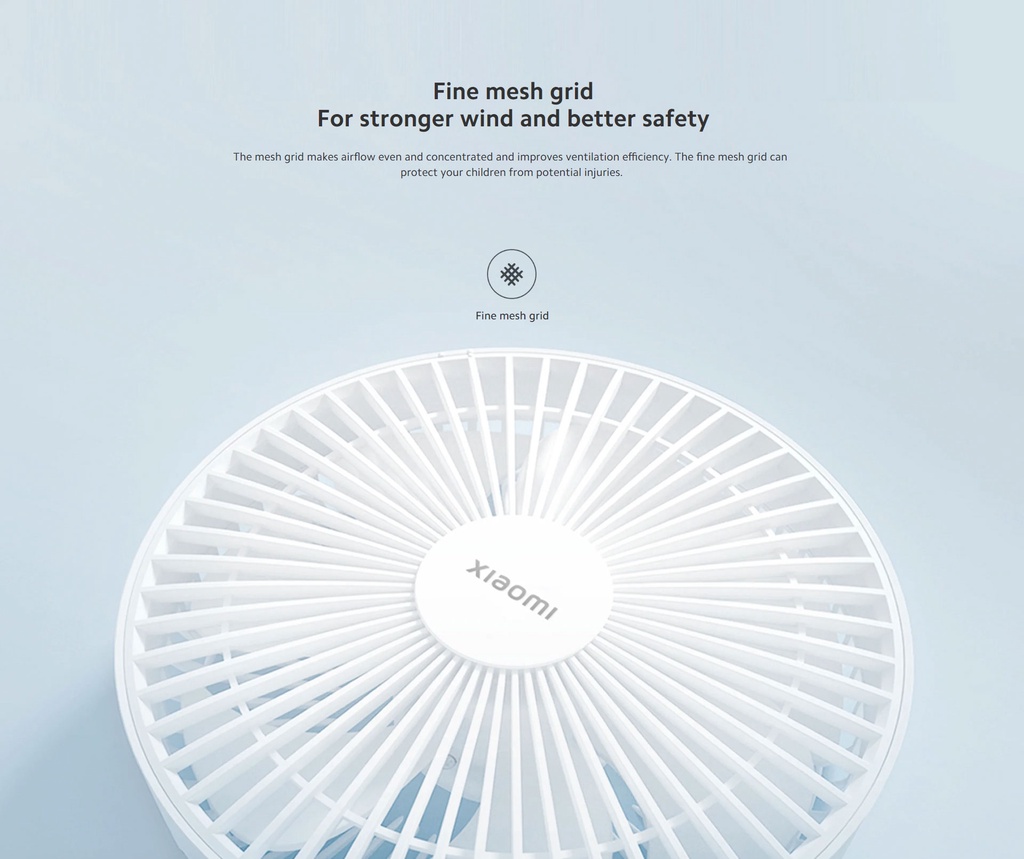 Xiaomi Rechargeable Mini Fan | Shopee Singapore
