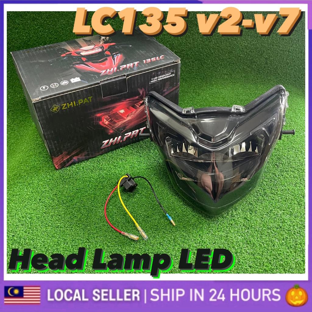 Zhipat Yamaha LC135 LC V2 V3 V4 V5 V6 V7 Head Lamp LED Lampu Depan HeadLamp Head Light LC 135 H4 ...