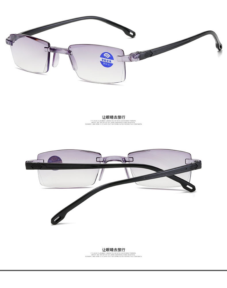 *Ready Stock*Borderless Reading Glasses Men Anti Blue Rays Presbyopia ...