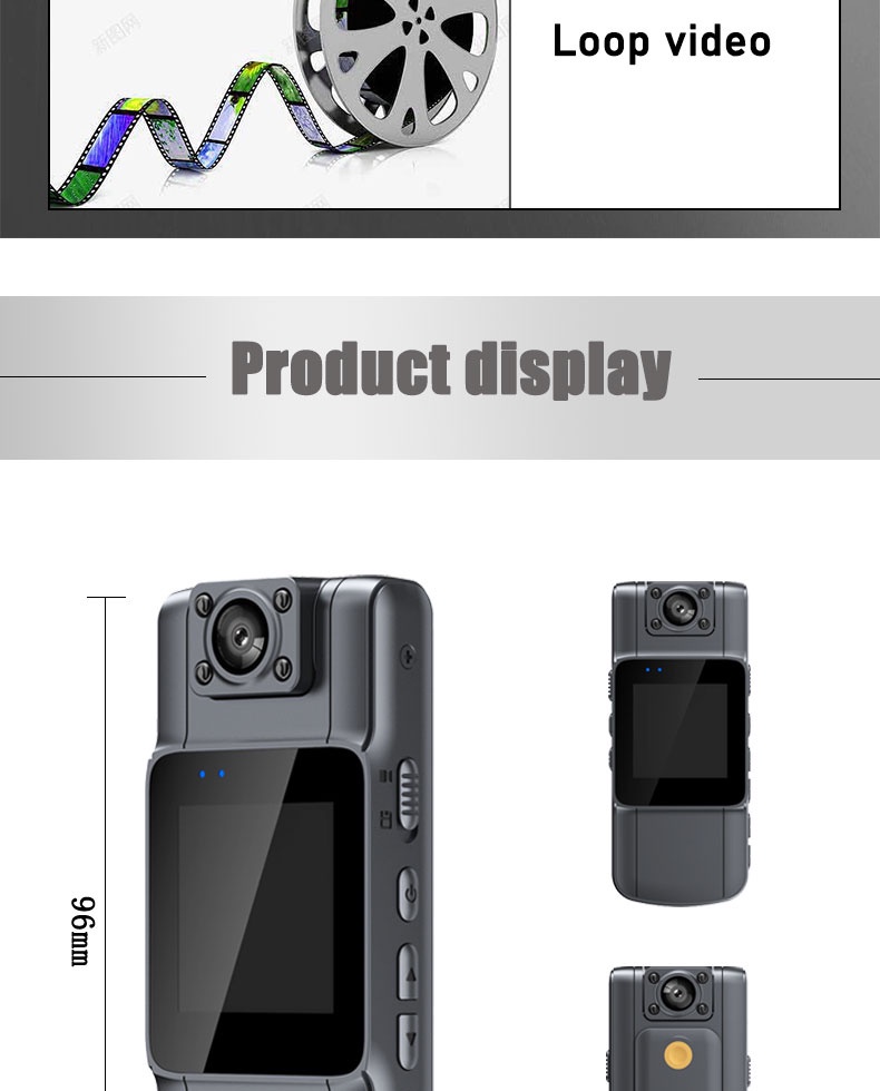 4K HD WIFI Mini Camera Portable Wearable Digital Video Recorder Body ...