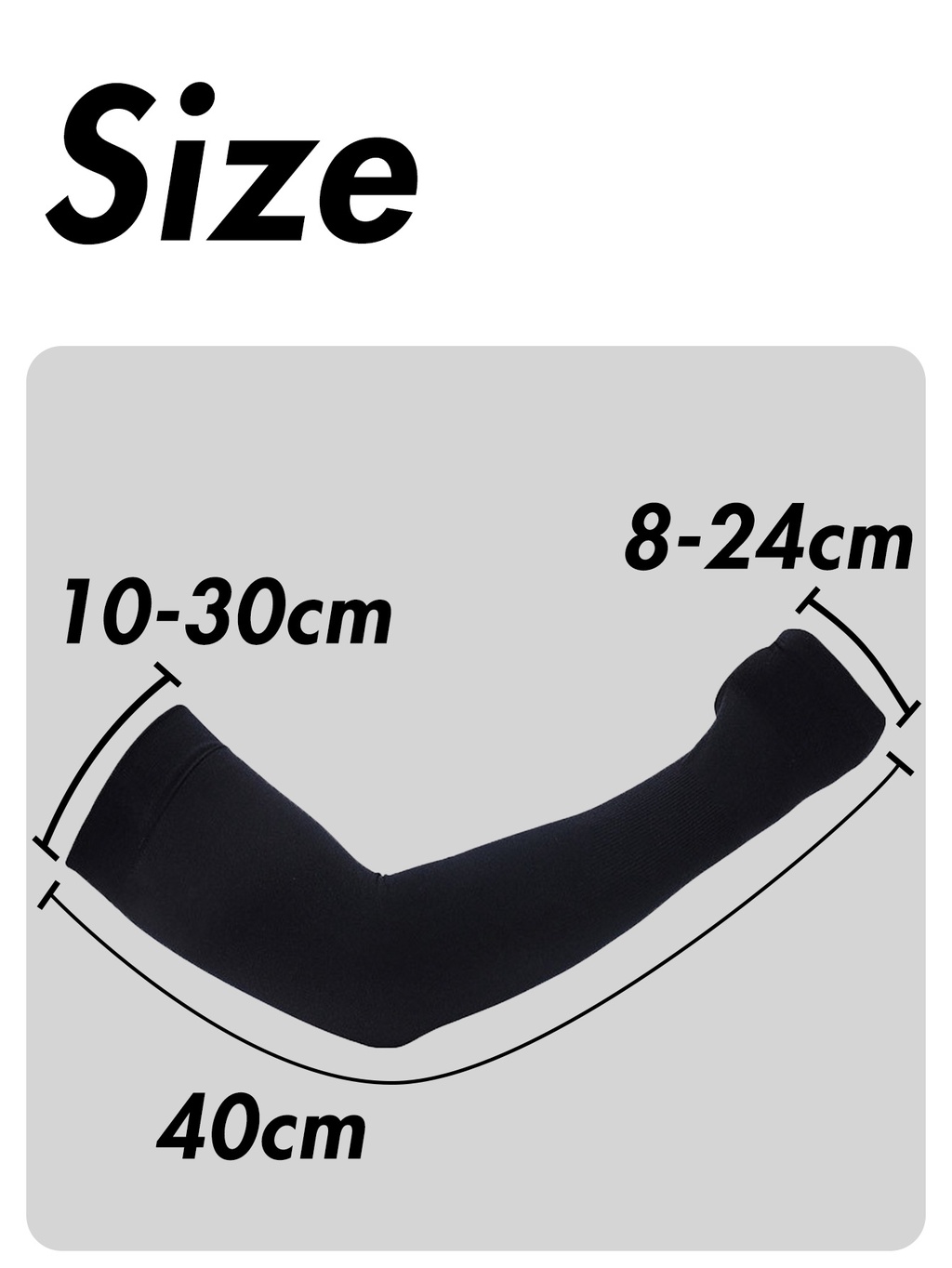 High Elastic Plus Size Arm Sleeves Sun Protection Hand Sock Extended ...