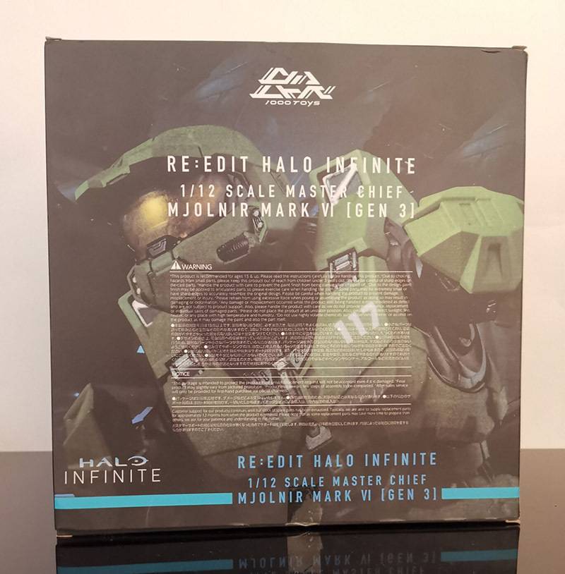 18cm Halo Infinite Master Chief Action Figure 1/12 PVC Mjolnir Mark VI ...