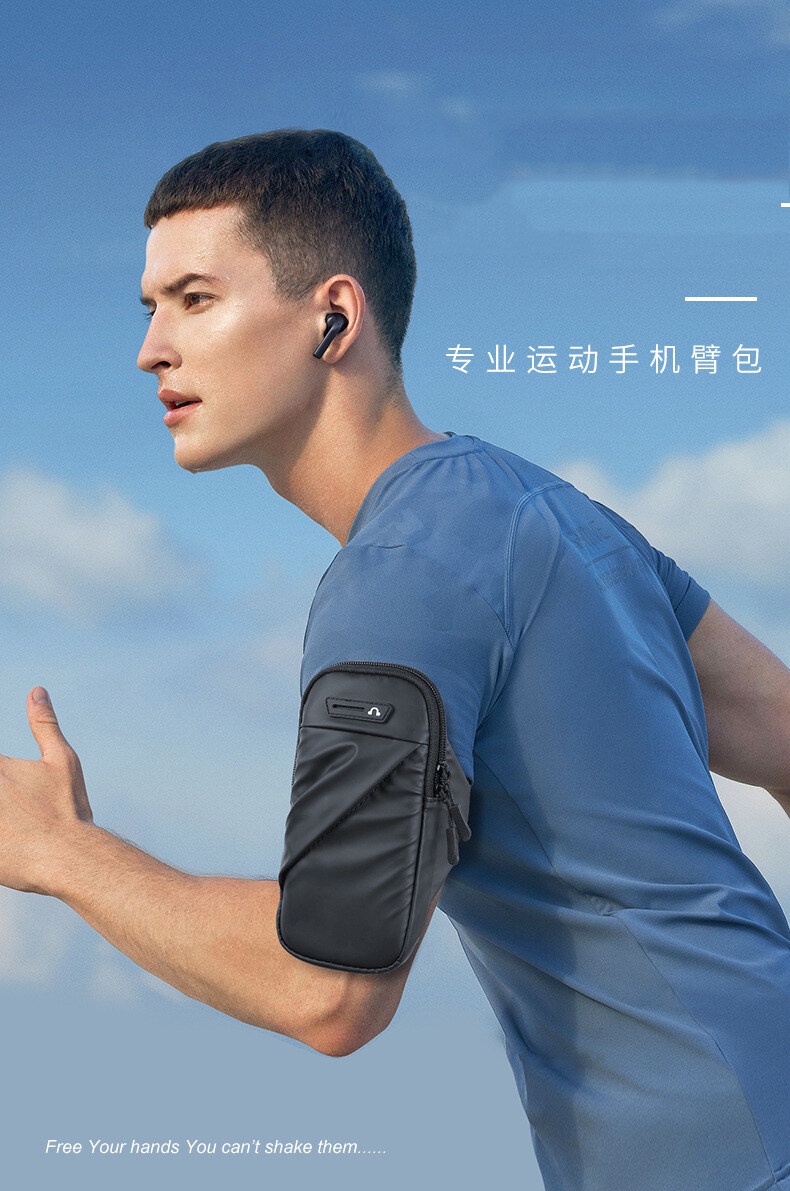 7.2inch Black Sport Arm Wrist Bag Phone Bag for Running Jogging Cycling ...