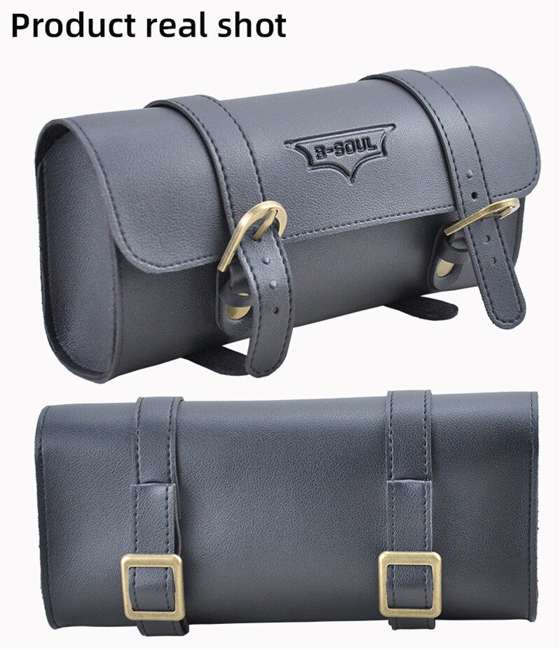 Litepro MTB Bike Head Bag Retro Leather PU Cycling Bag Mini Backpacker ...