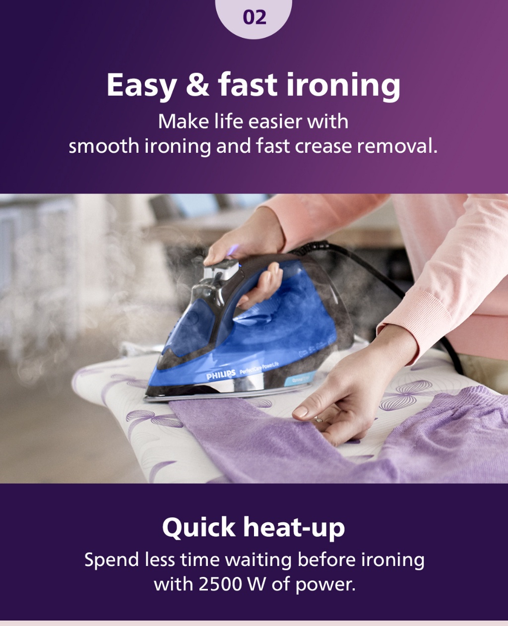 PHILIPS PerfectCare Steam Iron - GC3920/26 | Shopee Singapore