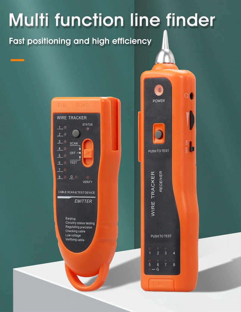LAN Network Cable Tester Cat5 Cat6 RJ45 RJ11 UTP STP Detector Line ...