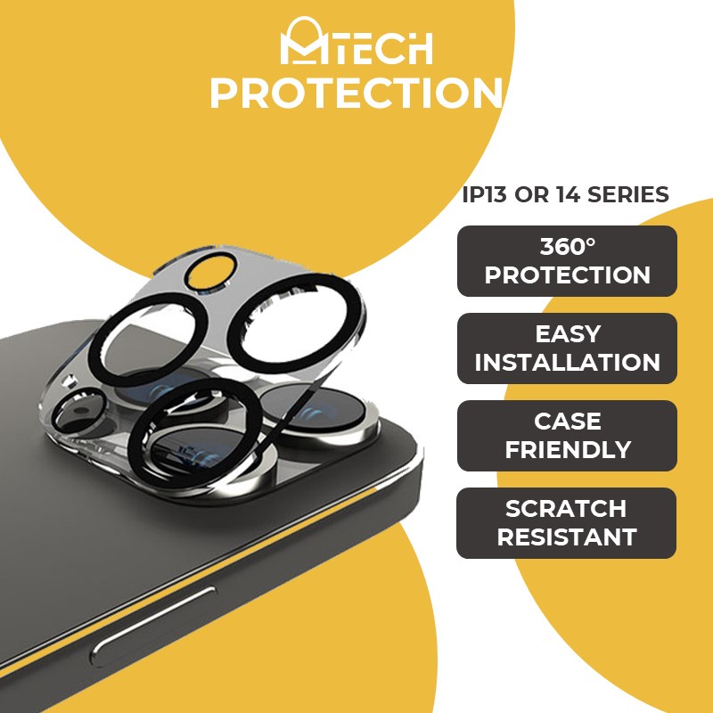 MTech CamGuard for iPhone 16 Pro Max Camera Lens Protector Black Outline 15 14 Plus 13 | Shopee ...