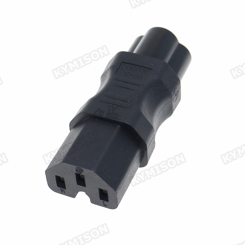 IEC 320 C6 Male To C15 Female Power Adapter Converter Plug C5 To C14 ...