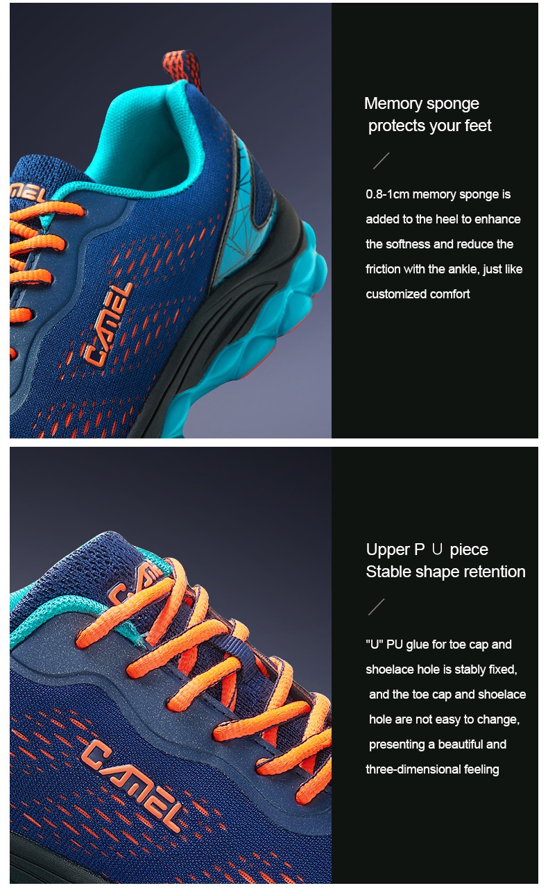 AMERICAN CAMEL Men's Cross-country Running Shoes Wear-resistant ...