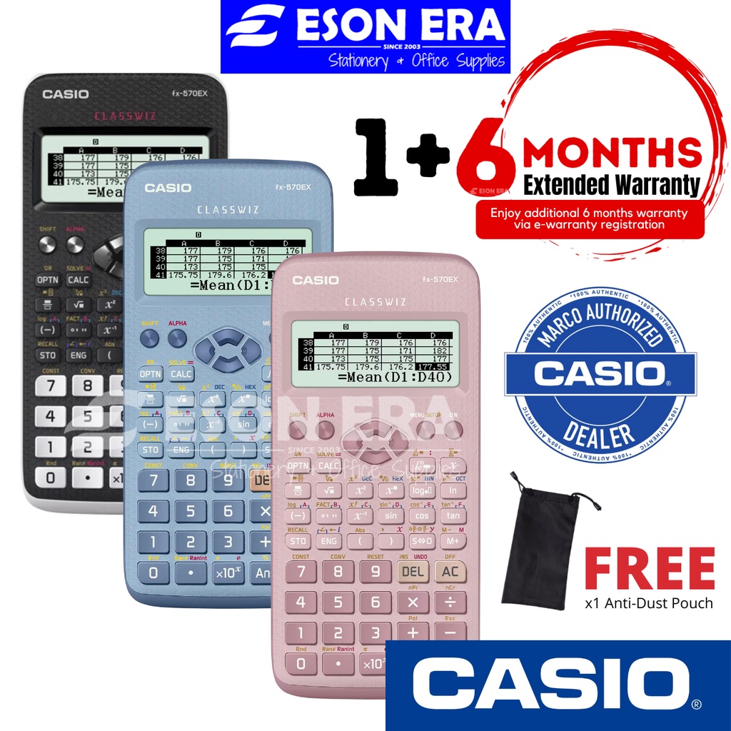 Casio Scientific Calculator fx-570EX (18 Months Warranty) fx570EX ...