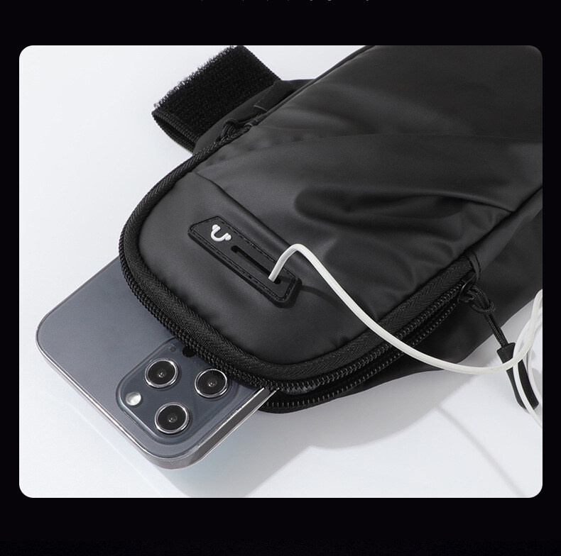 7.2inch Black Sport Arm Wrist Bag Phone Bag for Running Jogging Cycling ...