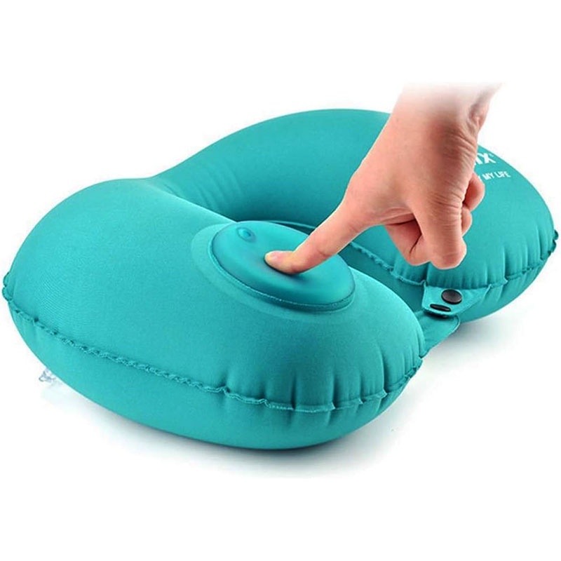 Automatic Inflatable Neck Pillow U-Shaped Breathable Head Rest Cushion ...