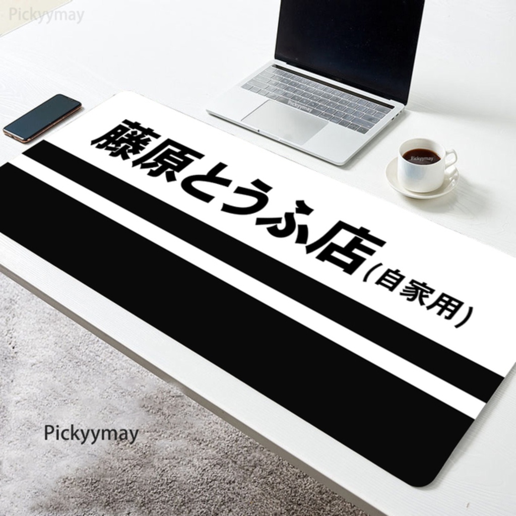 Large Mousepad Black And White Manga Mouse Mat Initial D Big Mouse Pad ...
