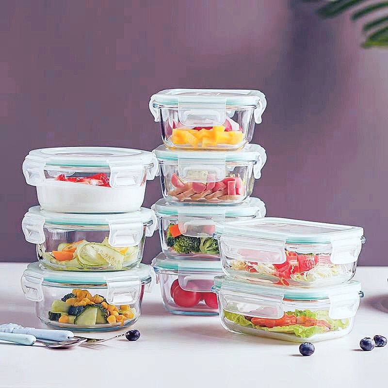 【PLAYFUL】Tupperware Food Container Heat Resistant Glass Microwave ...
