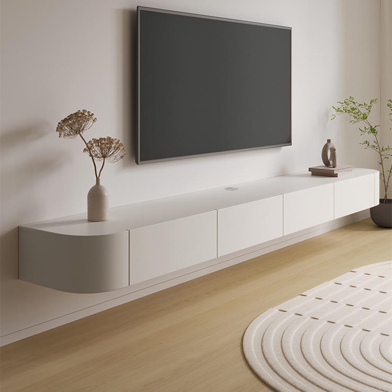 Ready Stock tv console suspended suspended Solid Wood suspended tv ...