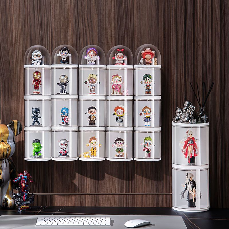 YOUNAL Blind Box Storage Display Rack, Bubble Matte Display Box ...