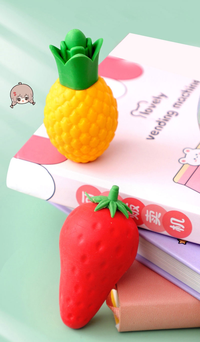 [Wholesale Price]Big Size Creative Fruit Eraser / Cartoon Cute Carrot ...