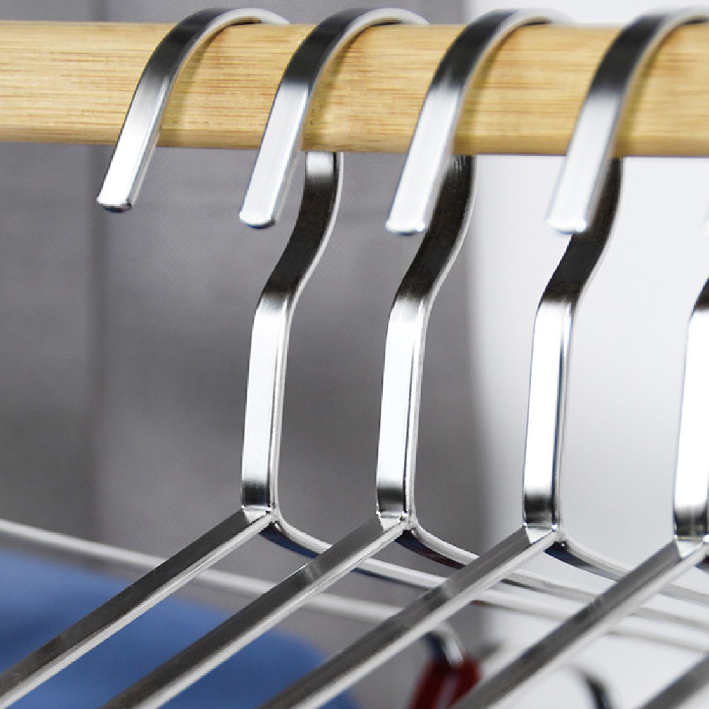 [5PCS] Innohut Stainless Steel Bold Flat Strip Hanger Clothes Hanger ...