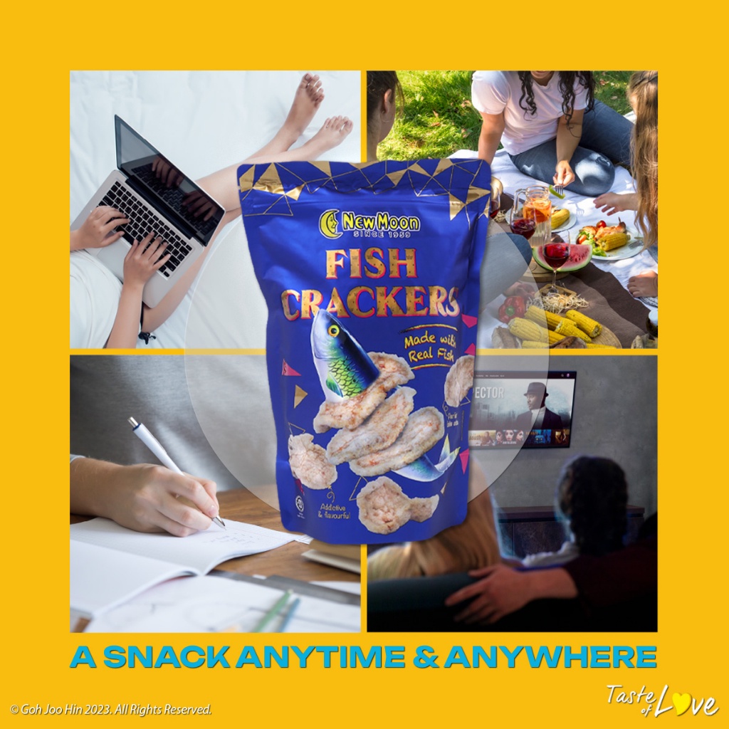 [Bundle of 4] New Moon Fish Crackers 75g | Shopee Singapore
