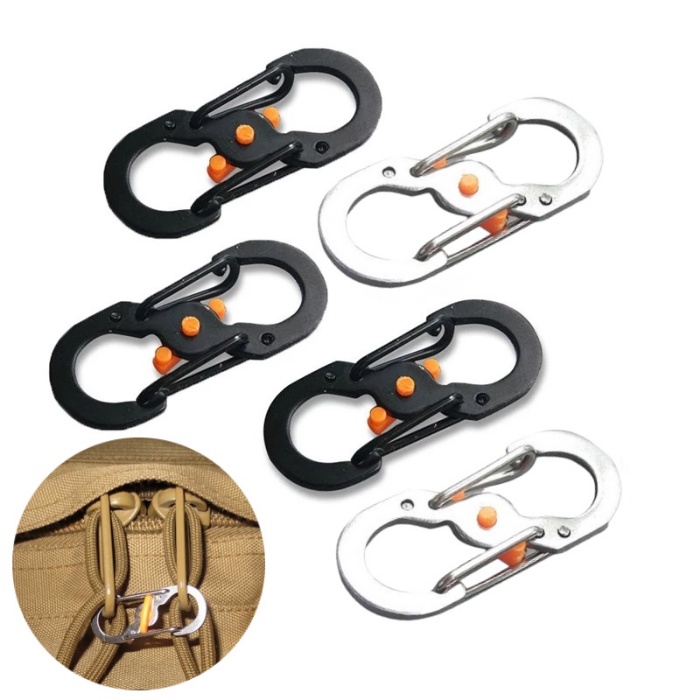 [Wholesale Price] Anti Loss Carabiner Clip with Lock Camping Outdoor S ...
