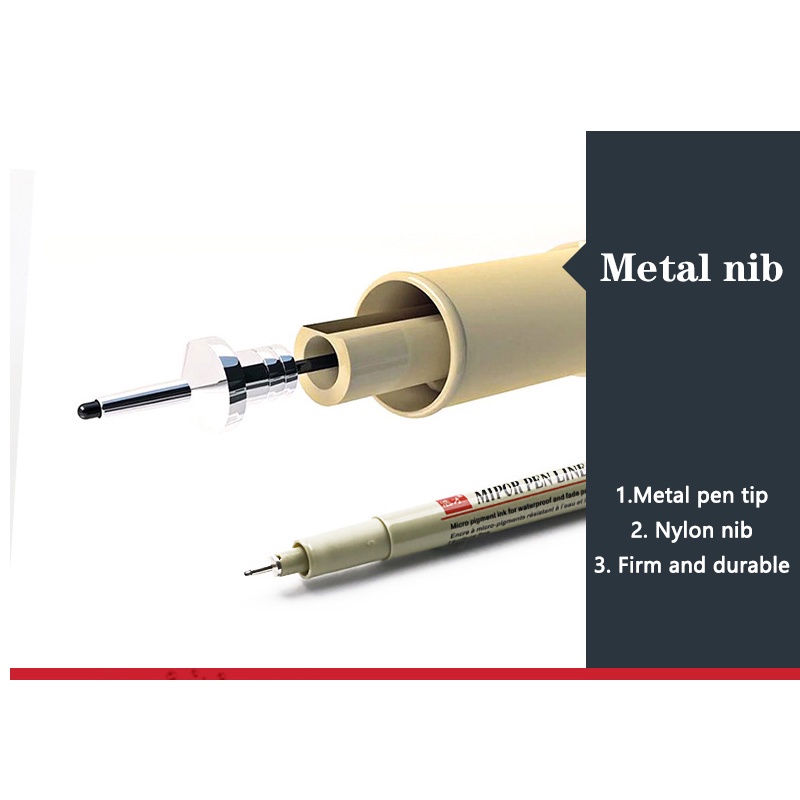 12PCS/SET Manga markers Needle Pen Waterproof Hand-painted Hook Line ...