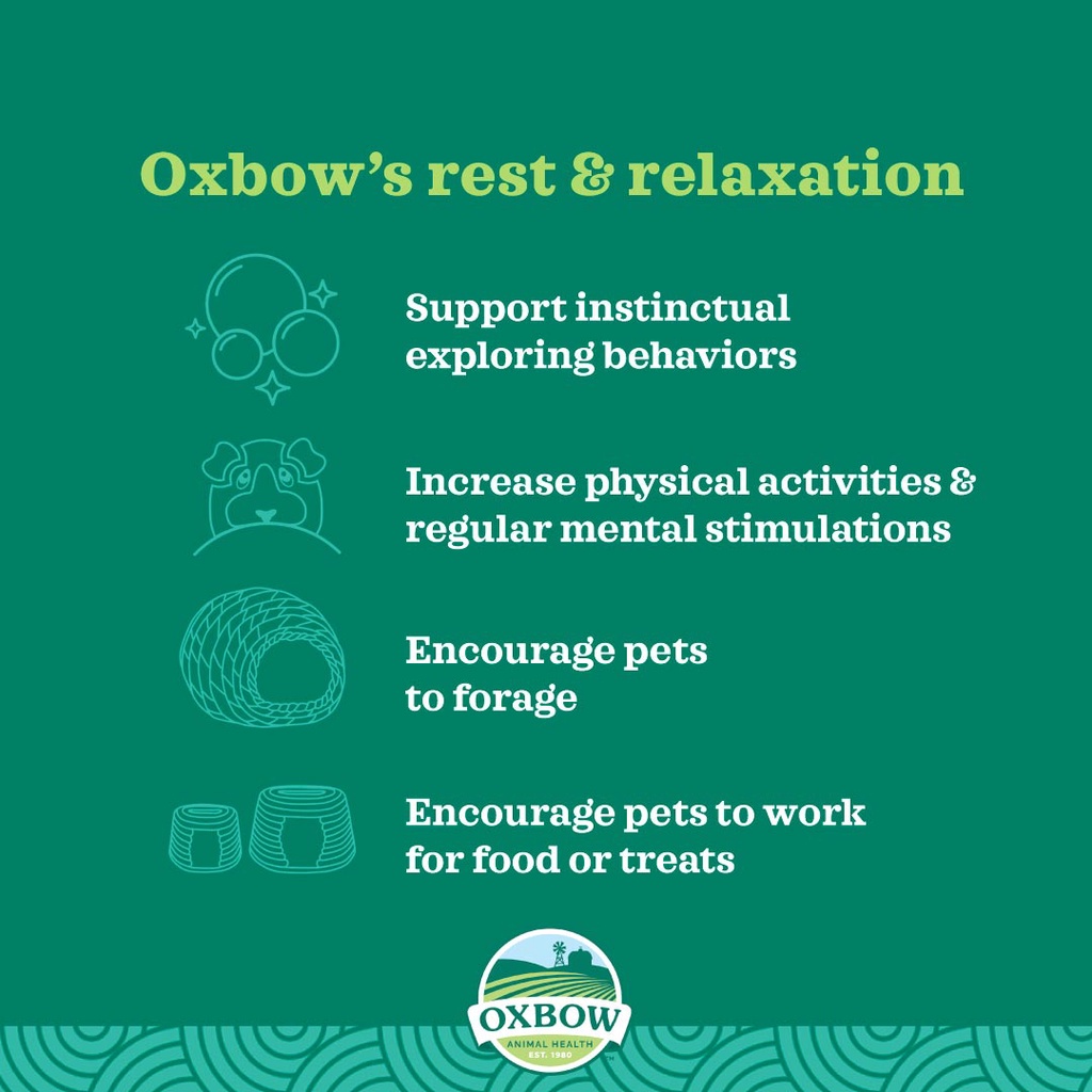 Oxbow Enriched Life Deluxe Hay Wrap Small Animal Natural Chews | Pet ...