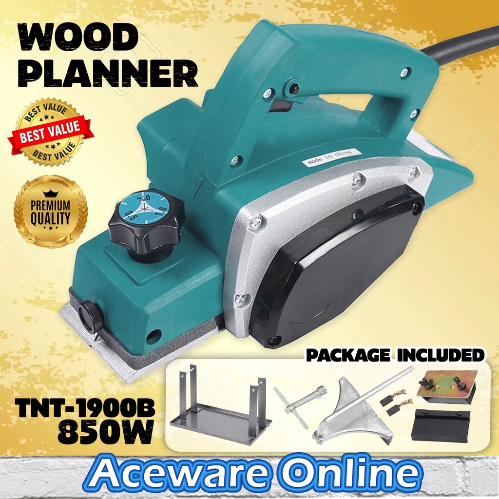 TNT-1900B 850W Electric Wood Planer machine Mesin Ketam Kayu Electric ...