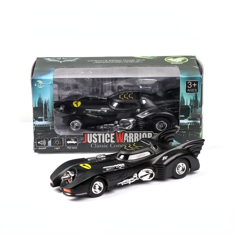 1:38 Batman Batmobile Alloy Car Model Light & Sound Effect Diecast Car ...
