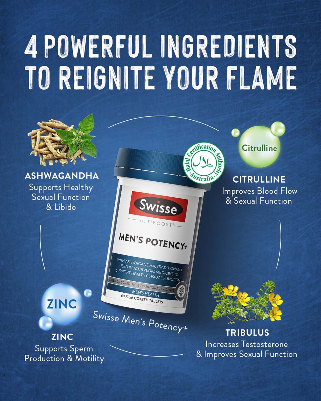 [Authorised Store] - Swisse Ultiboost Men's Potency 60 Tabs [Baebaby.sg] | Shopee Singapore