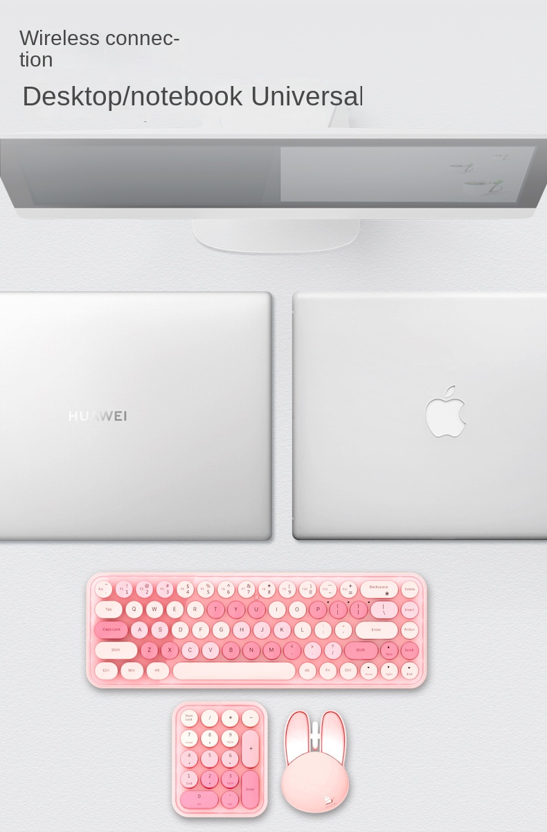 MOFII Ibean Max Wireless 2.4G Keyboard Mouse+Digital number pad Set 3 ...