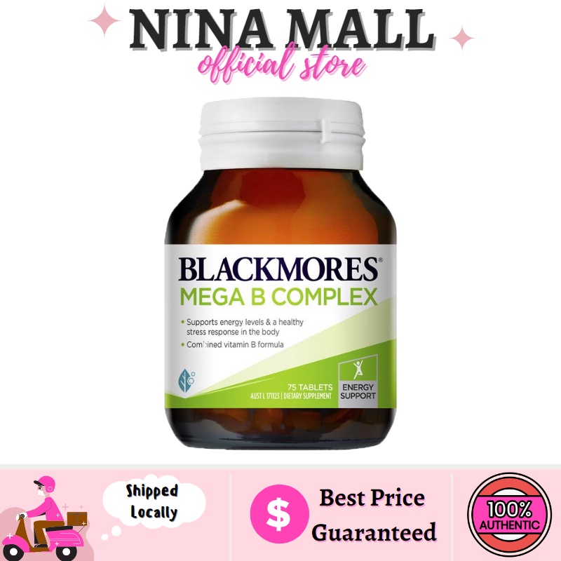 Blackmores Mega B Complex - 75 Tablets [ninamall.sg] | Shopee Singapore