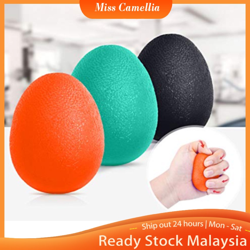 Squeeze Stress Pain Relief Hand Grip Egg Ball Exercise Therapy Finger ...
