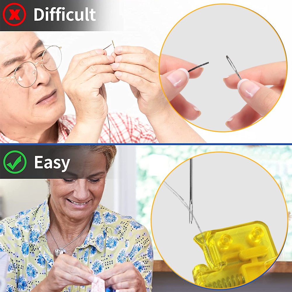 Auto Needle Threader DIY Sewing Needle Threader Home Hand Machine ...
