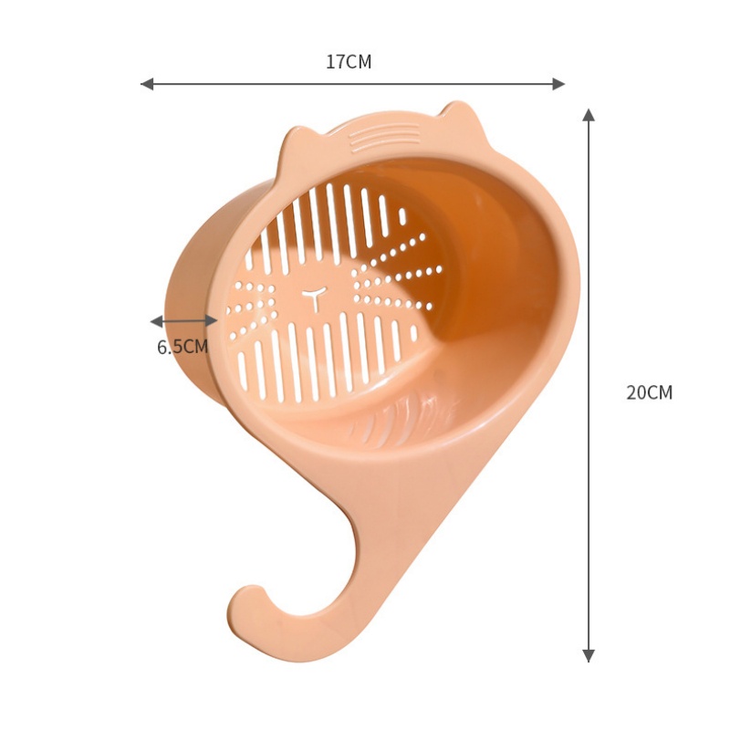 Cute Cat Shaped Sink Drain Basket Kitchen Sink Leftover Soup Strainer ...