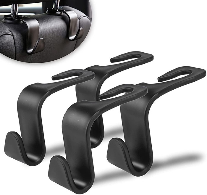 FEELING🔥4PCS Car Seat Back Hook Hanger,Car Organizer,Universal Portable ...